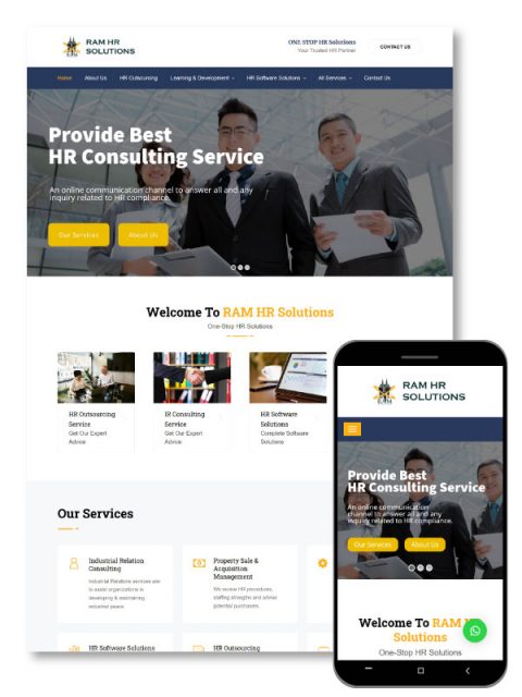 Ram HR Solutions - G Angle Tech - Website Development Malaysia